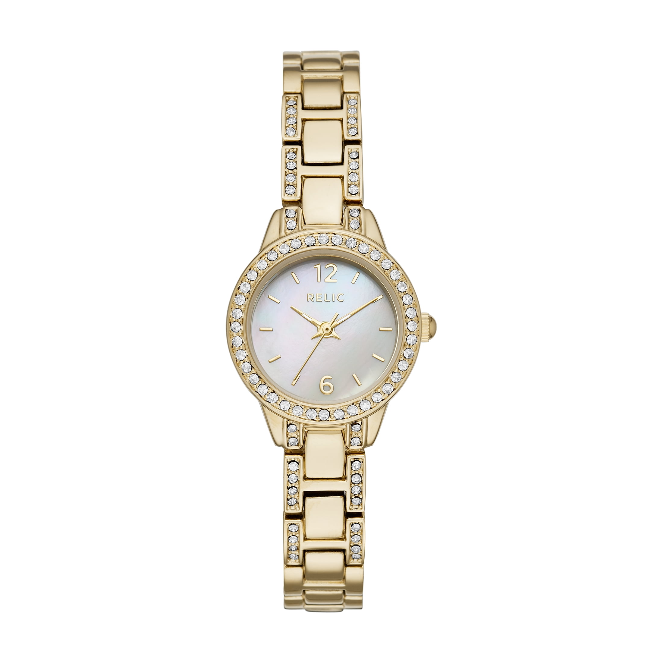 Relic by Fossil Women's Tenley Three-Hand, Gold-Tone Alloy Watch ...