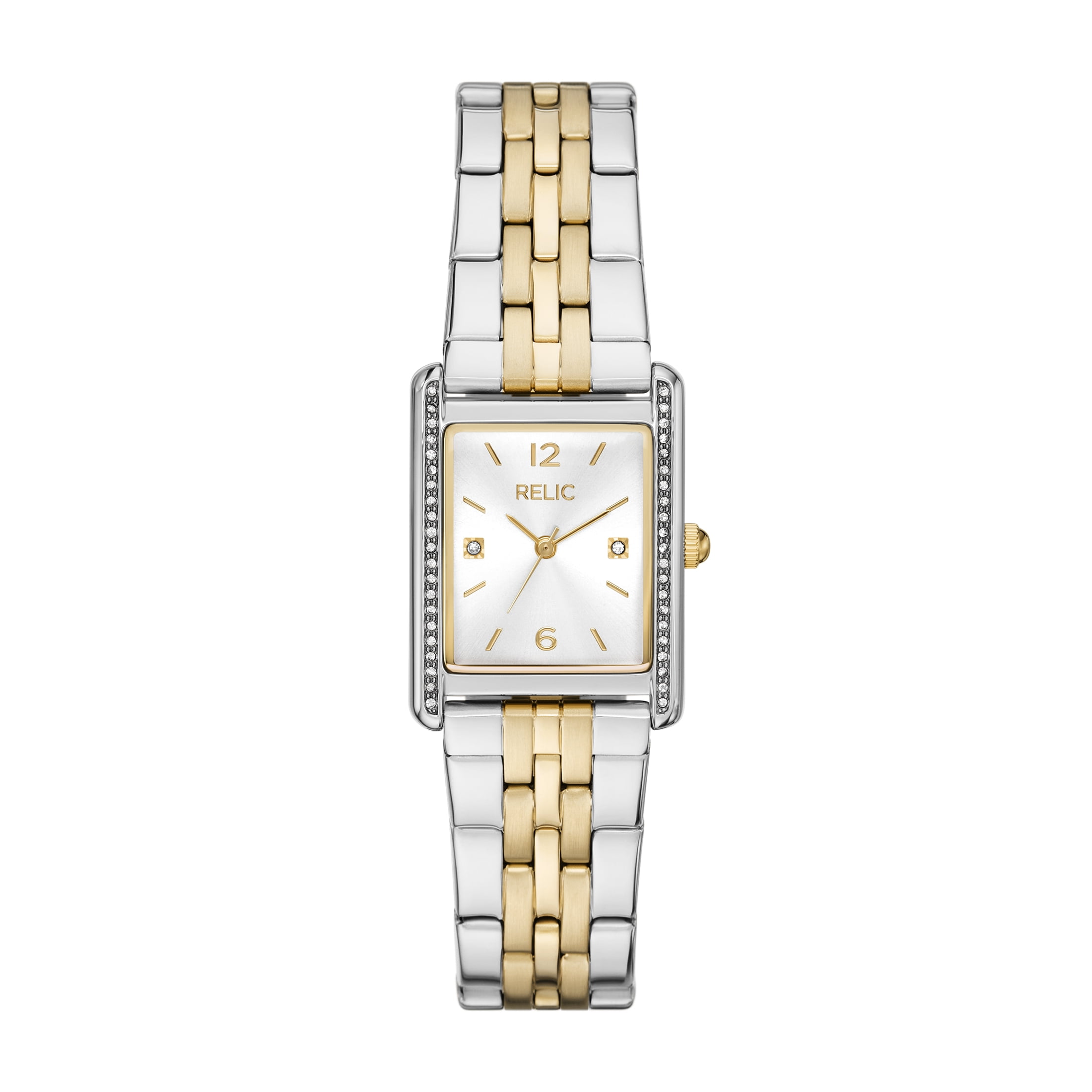 Relic by Fossil Women's Alexandra Three-Hand, Two-Tone Alloy Watch ...
