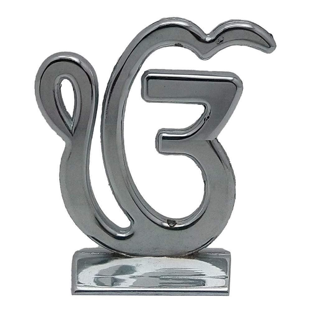 Relicon Sikh Religious Symbol EK Onkar Idol Ik Onkar Design57 Silver ...