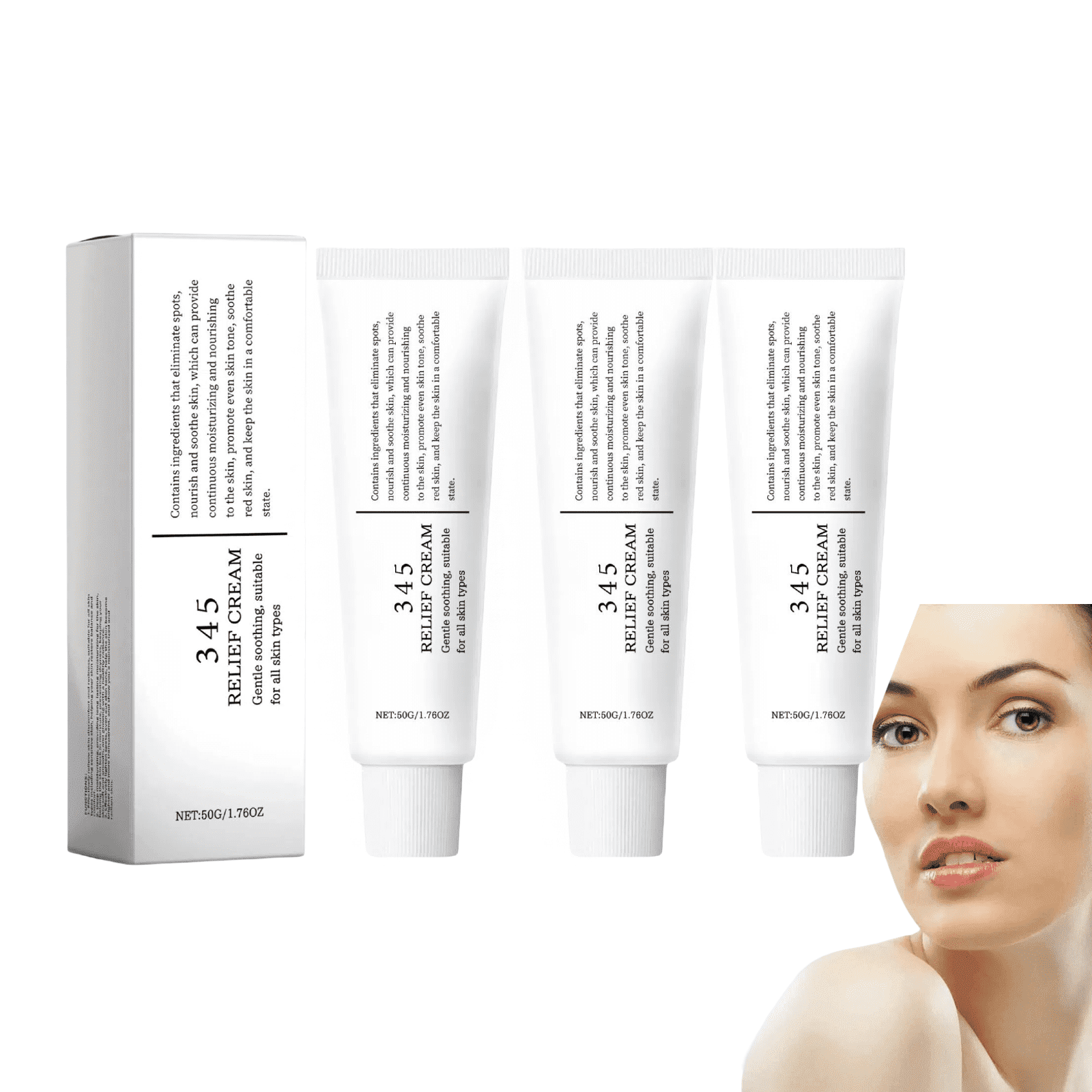 Relief Cream,Daily Face Moisturizer,_Blemish Relief Care | Soothing ...