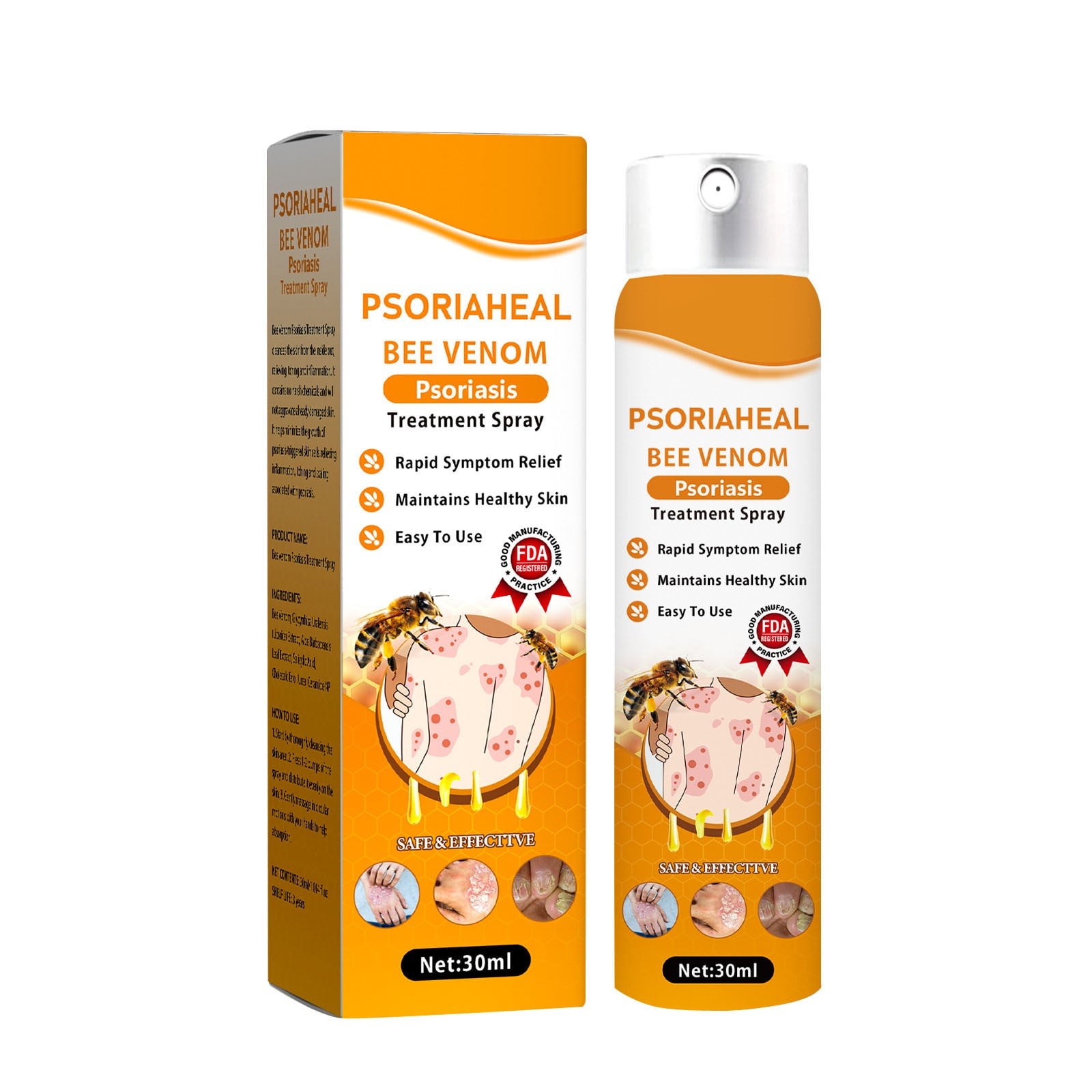 Relief For Skin Irritations,Cowhide Moss Spray, Swelling Subside ...