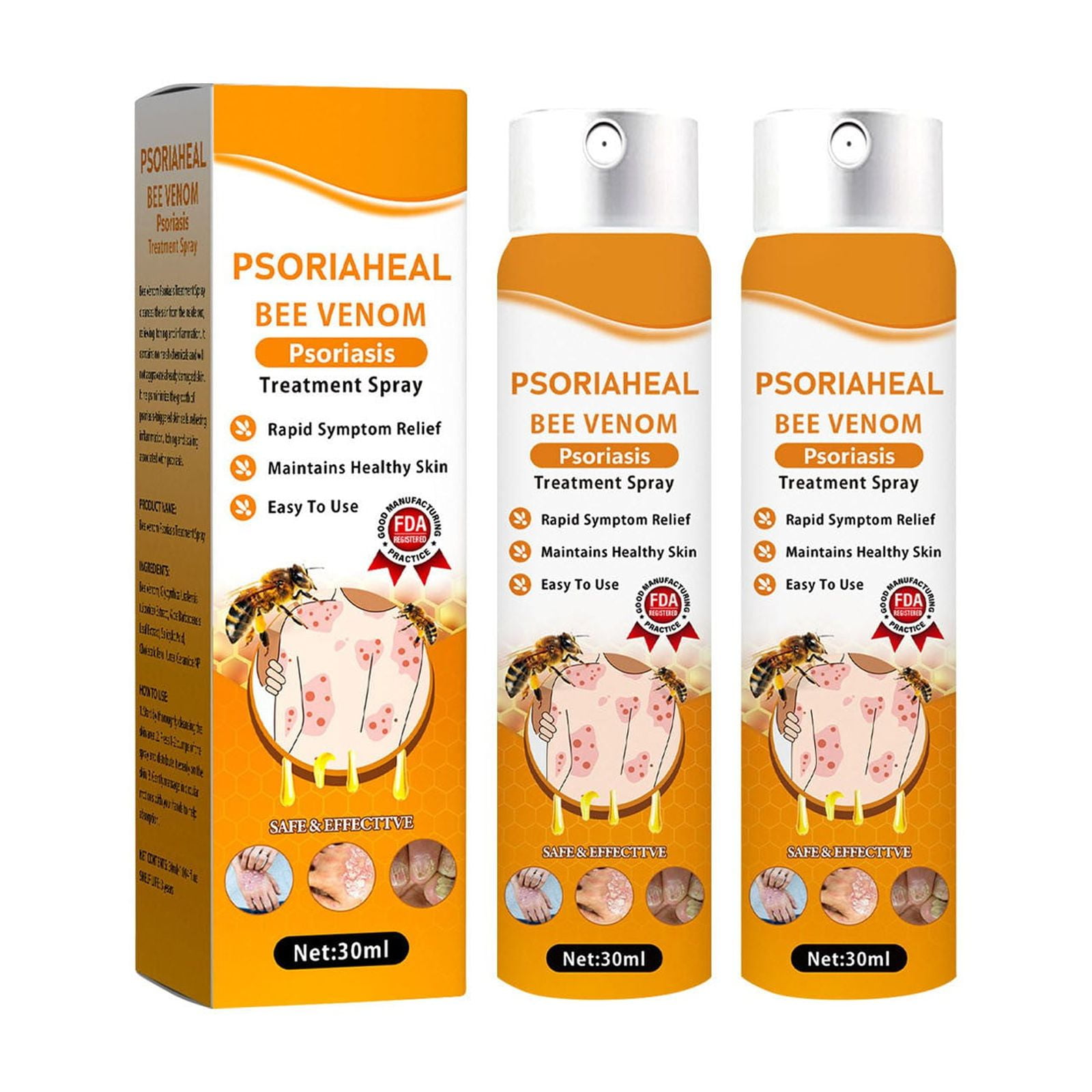 Relief For Skin Irritations,Cowhide Moss Spray, Swelling Subside ...