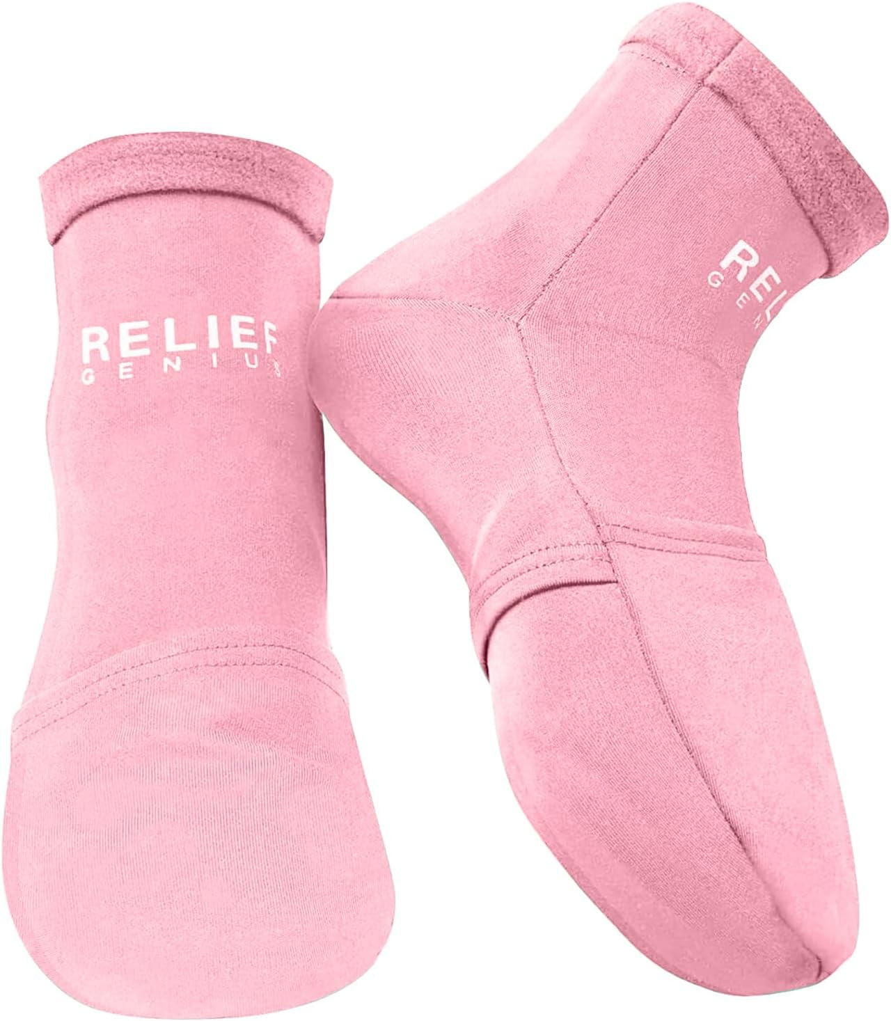 Relief Genius Cold Therapy Socks with Reusable Gel ice Packs - Achieve ...