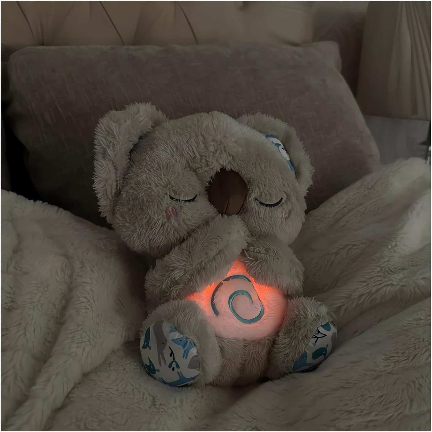 Safeydaddy Calming Soothing Sensory Plush Koala, Breathing Sleep Buddy ...