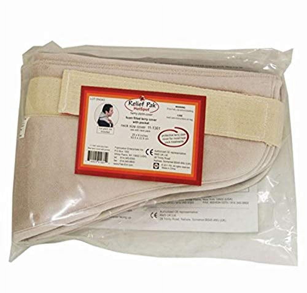Relief Pak - 11-1361 Moist Heat Pack Cover - Terry with Foam-Fill ...