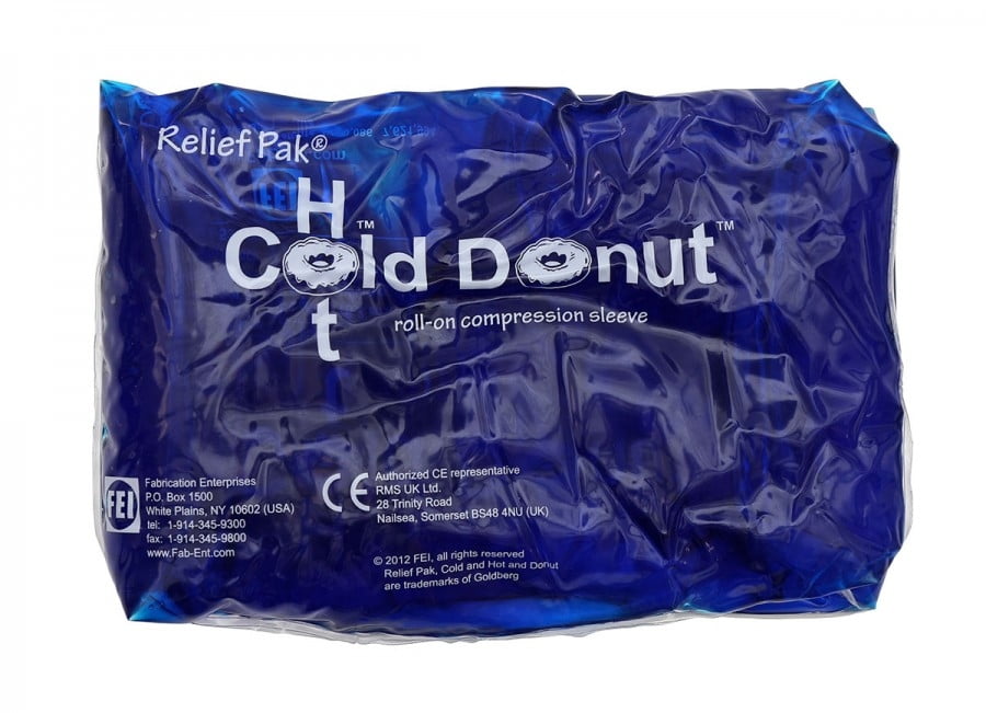 Relief Pak Hot Cold Donut Roll-on Compression Sleeve, Large HSA/FSA ...