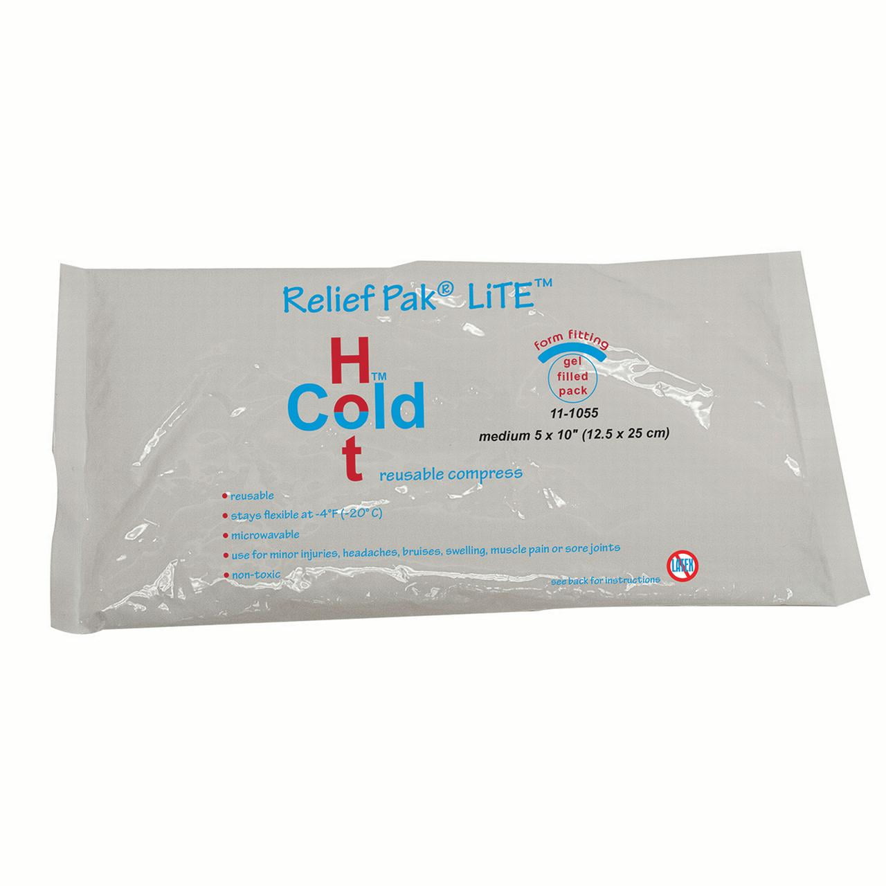 Relief Pak Lite Reusable Hot/Cold Pack, 5 x 10", Case of 12 - Walmart.com