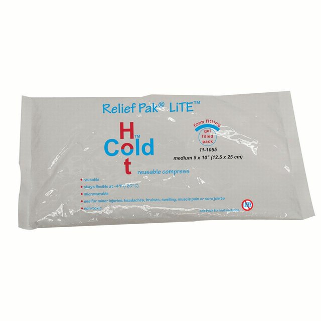 Relief Pak Lite Reusable Hot/Cold Pack, 5 x 10", Case of 12 - Walmart.com