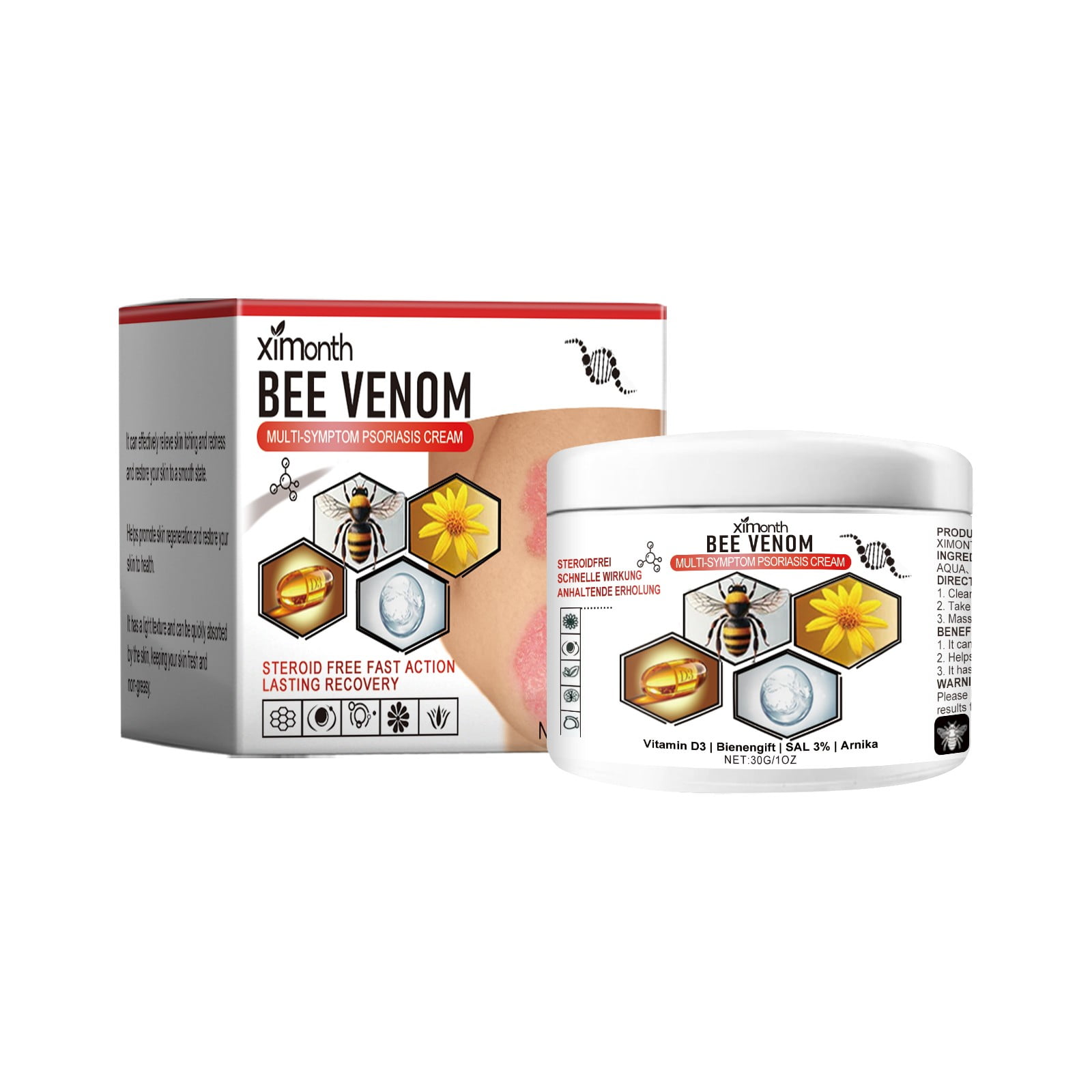 Relief For Skin Irritations,Multi Symptom Psoriasis Balm Cowhide Moss ...