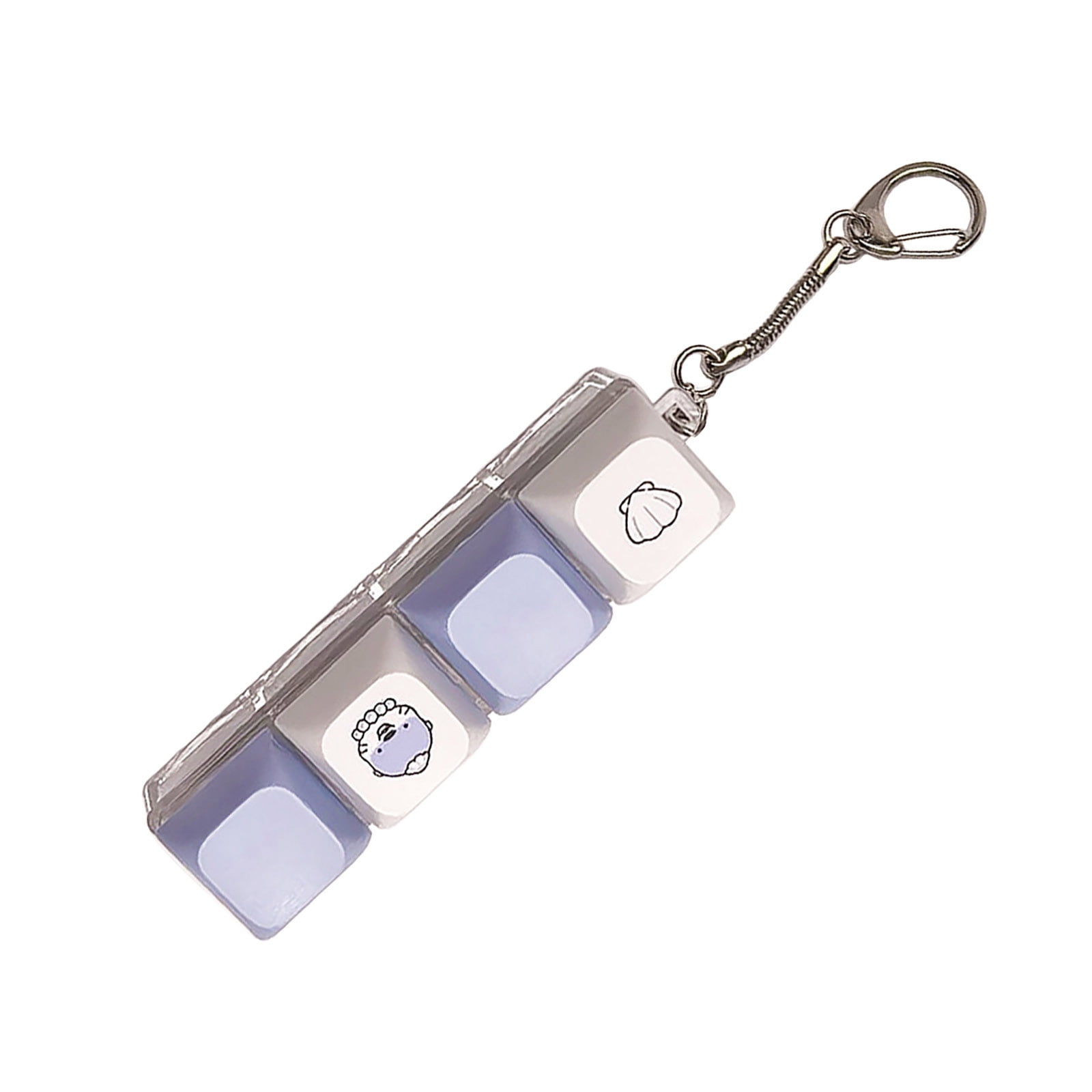 Relieve Anxiety Unease with Keyboard Fidget Toy Keychain Clicker Stress ...