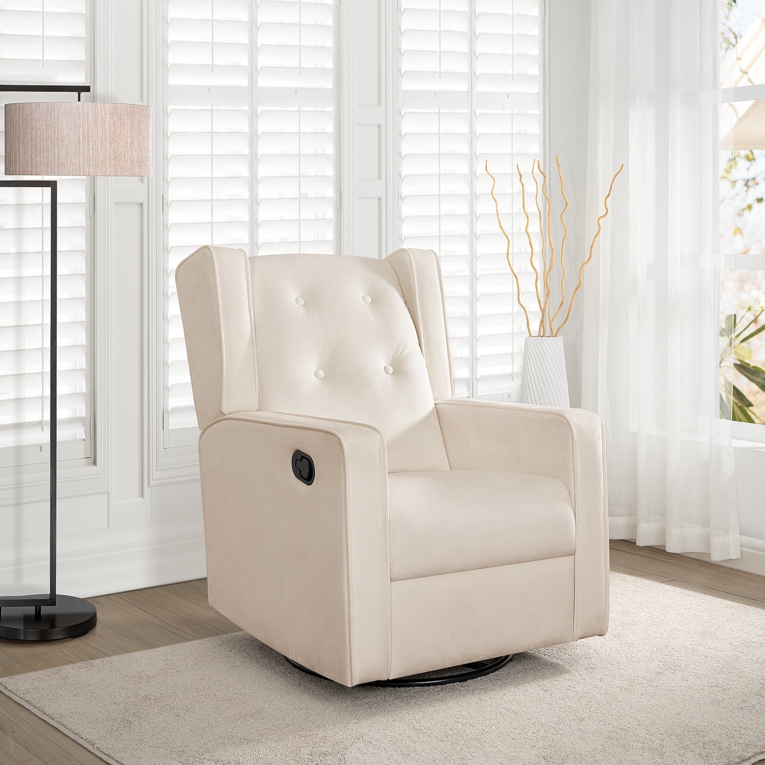 Relieve Muscle Aches with Nursery Glider, Upholstered Rocker Recliner ...