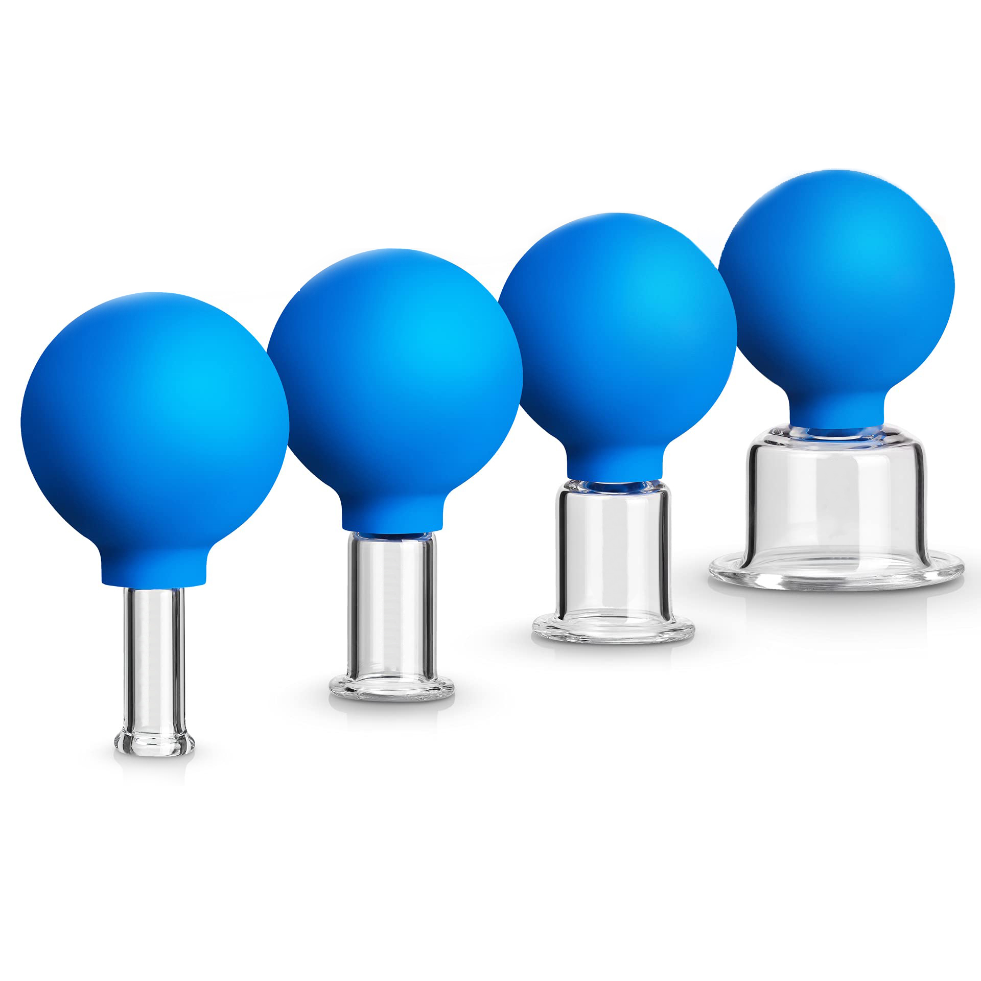 Relieve Pressure Facial Glass Cupping Cups, Four Practical Sizes For ...