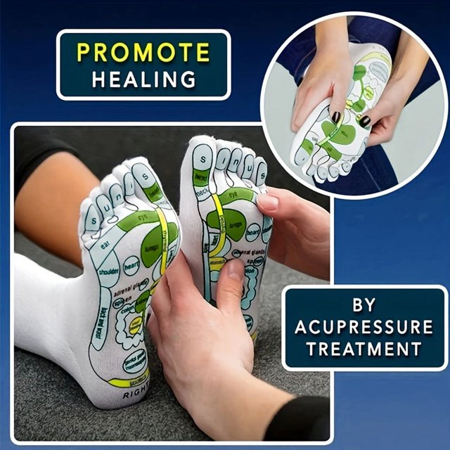 Relieve Tired Feet with Acupressure Reflexology Socks & Massage Stick ...