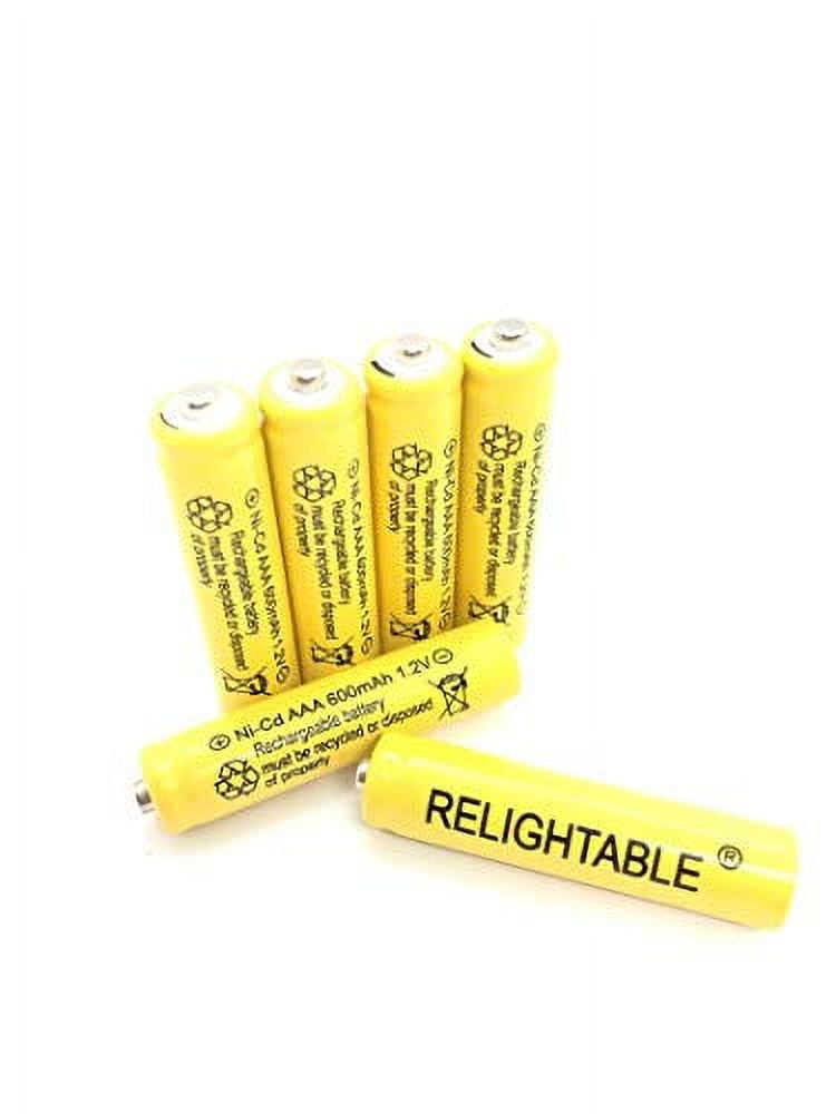Relightable NiCd AA/AAA 600mAh 1.2V Rechargeable Batteries for Solar ...