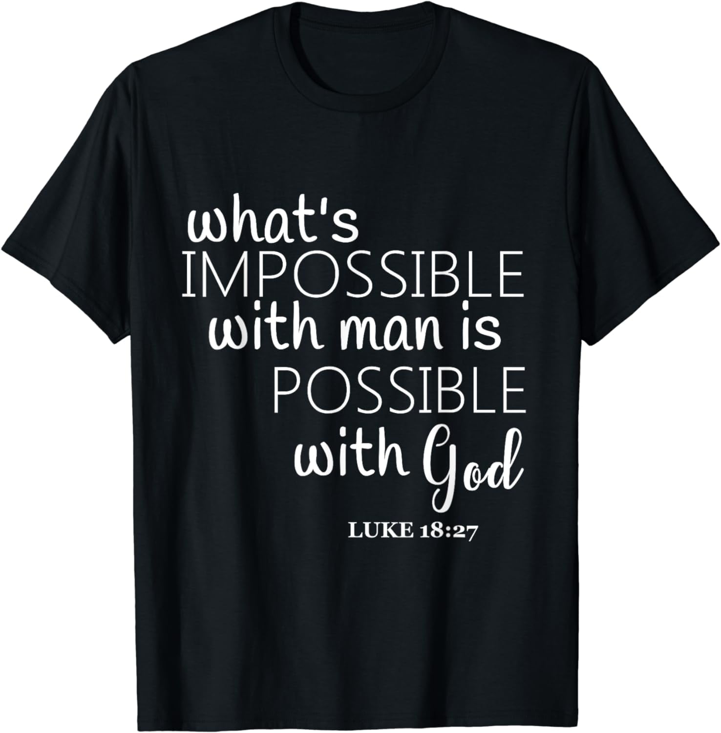 Religion Spiritual Saying Bible Verse Scripture T-Shirt - Walmart.com