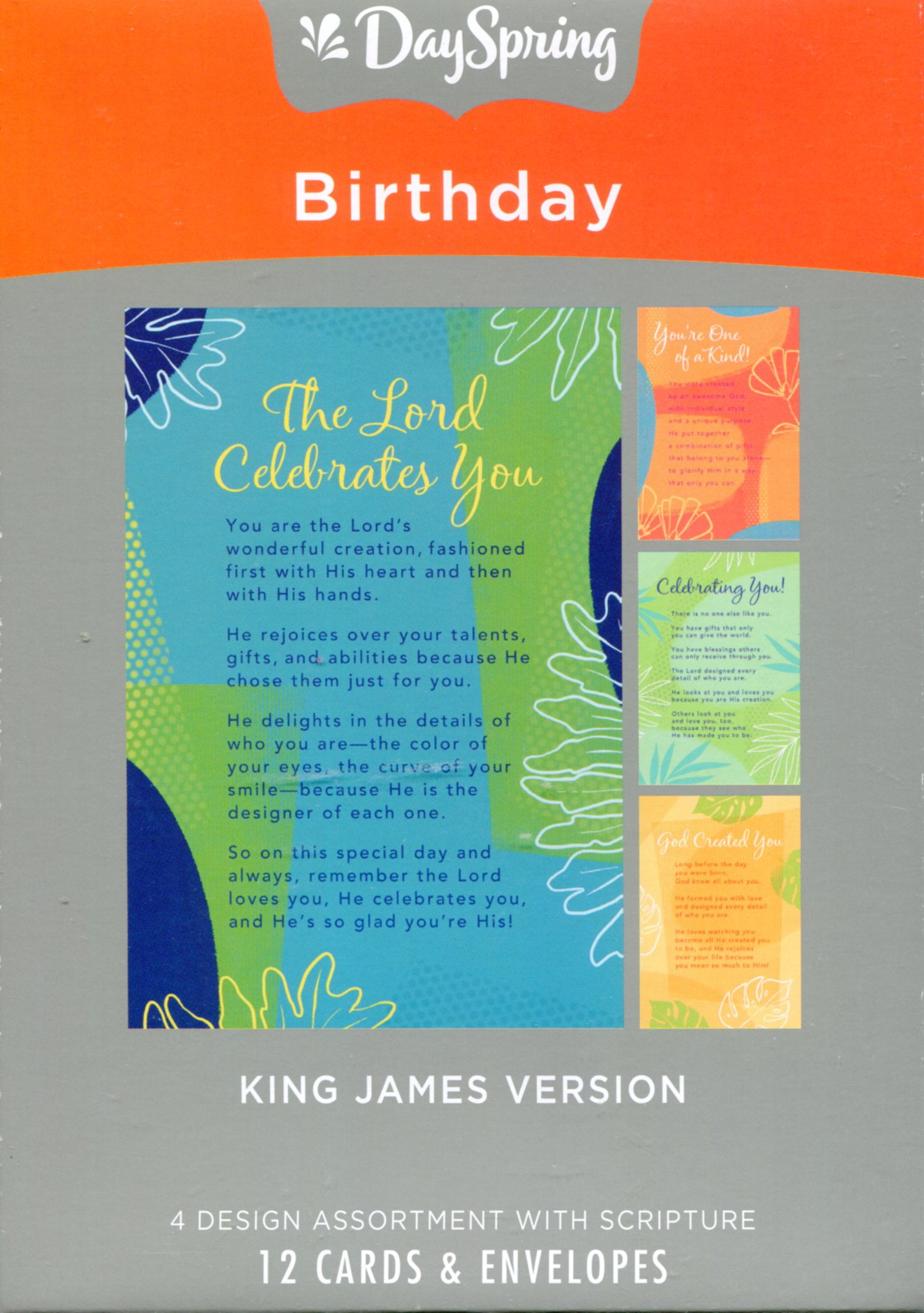 Religious Boxed Cards - Birthday - Geometric - KJV - (4 Design ...