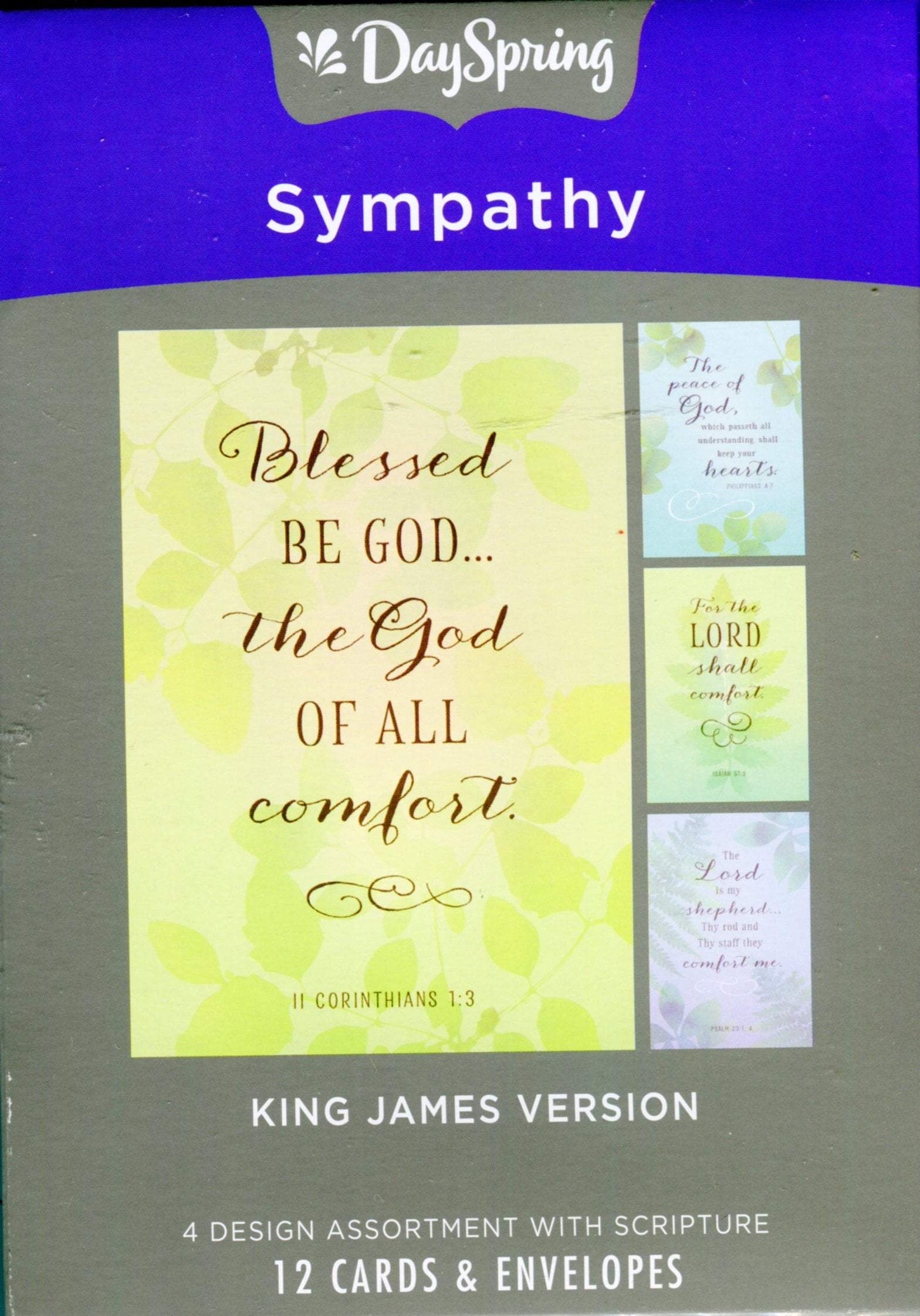 Religious Boxed Cards - Sympathy - Thoughts & Prayers - 12 Boxed Cards ...