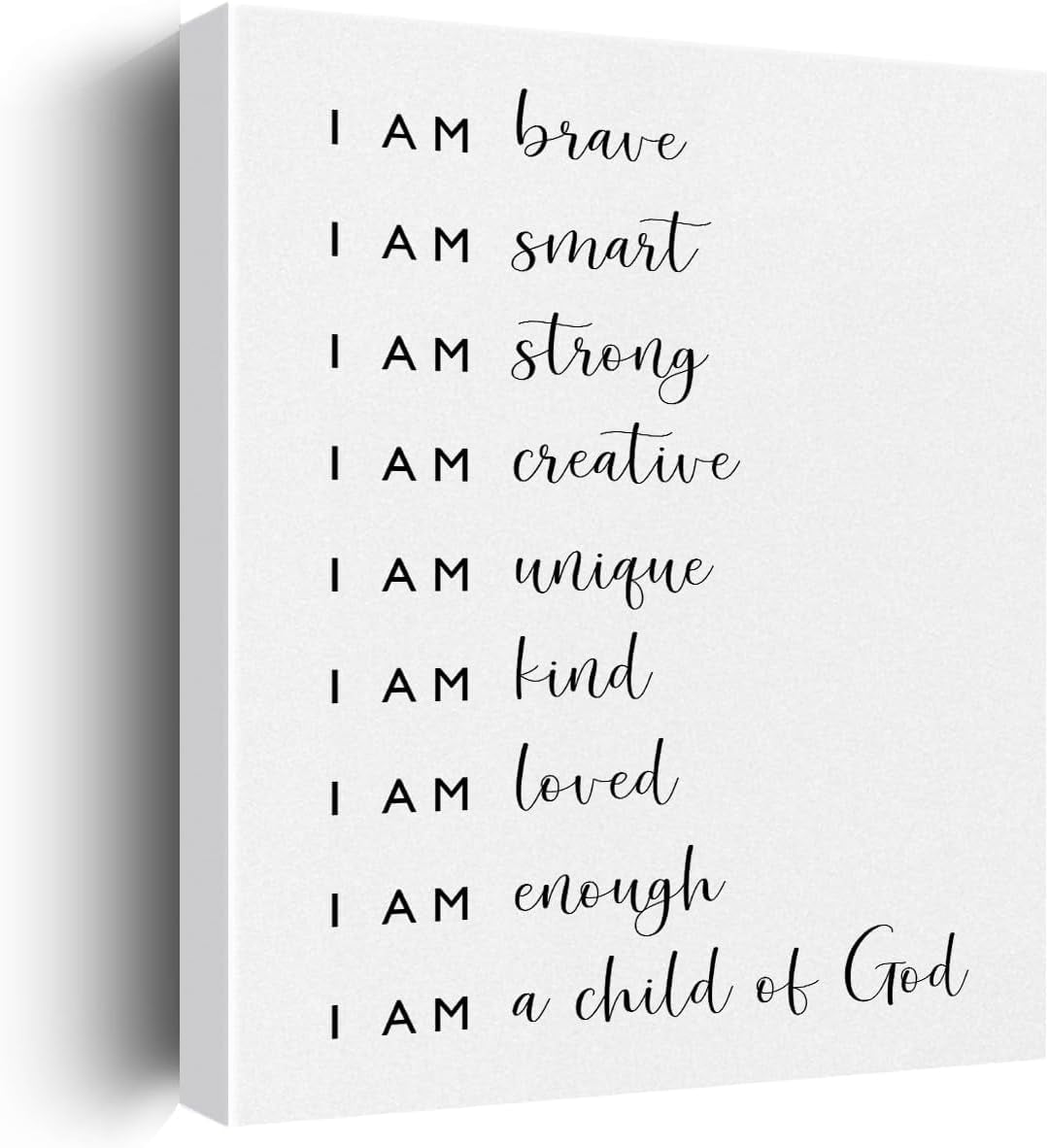 Religious Canvas Wall Art Motivation Farmhouse Decor Inspirational ...