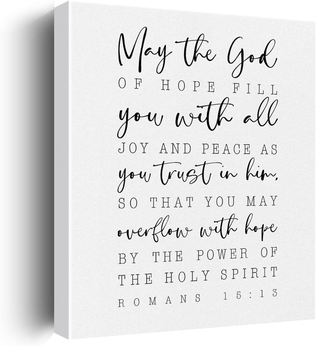 Religious Canvas Wall Art Motivation Farmhouse Decor Inspirational ...