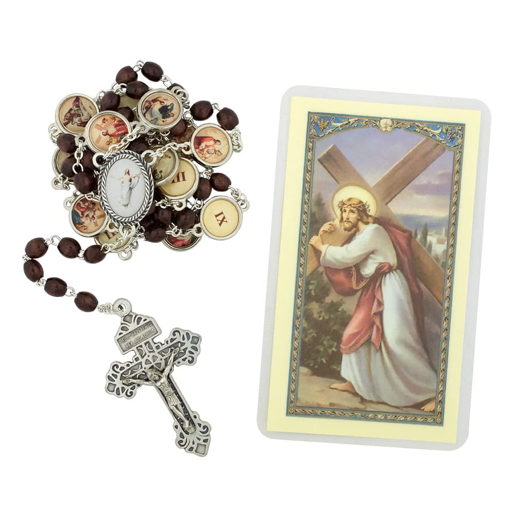 Religious Chaplet Kit | Includes Prayer Card, Chaplet Beads, and ...