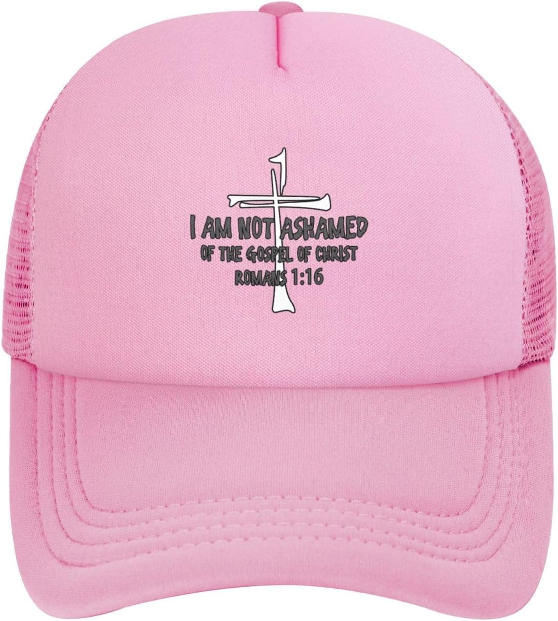 Religious Christian Faith Jesus-Romans 116 Trucker Hat High Crown Mesh ...