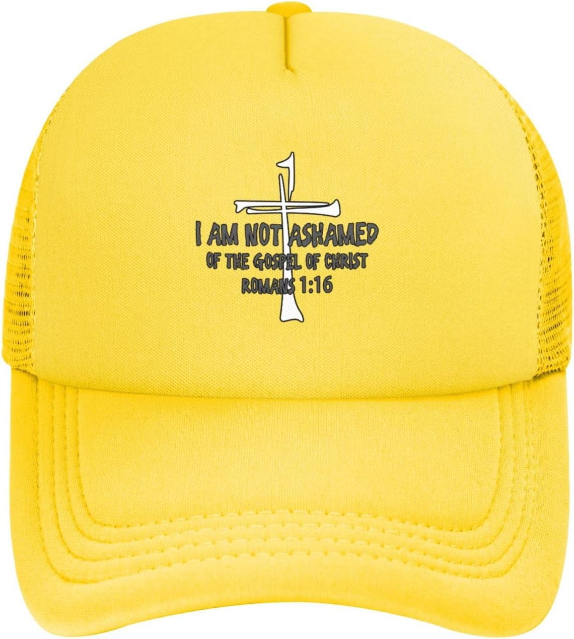 Religious Christian Faith Jesus-Romans 116 Trucker Hat High Crown Mesh ...