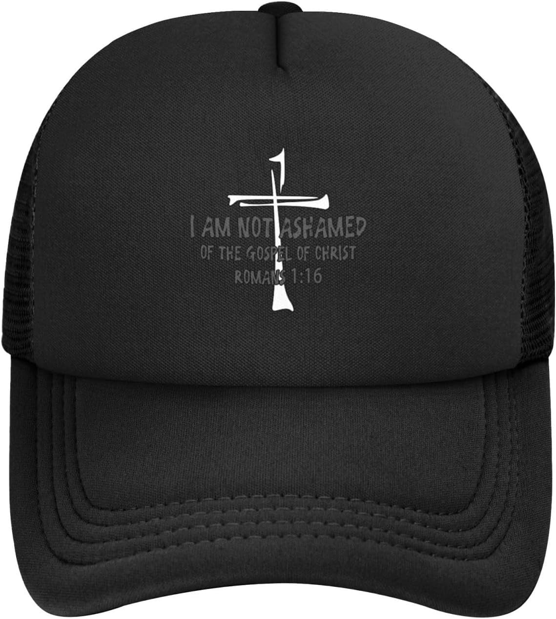 Religious Christian Faith Jesus-Romans 116 Trucker Hat High Crown Mesh ...