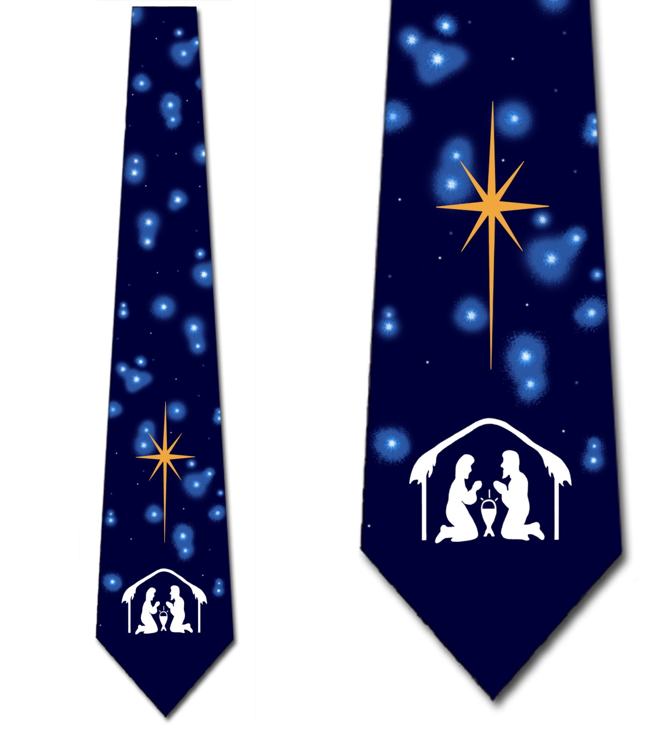 Three Rooker Men's Nativity Necktie - Religious Christmas Holiday Tie ...