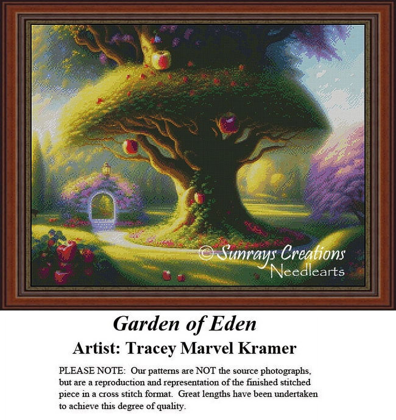 Religious Cross Stitch Pattern | Garden of Eden (Pattern Only, You ...