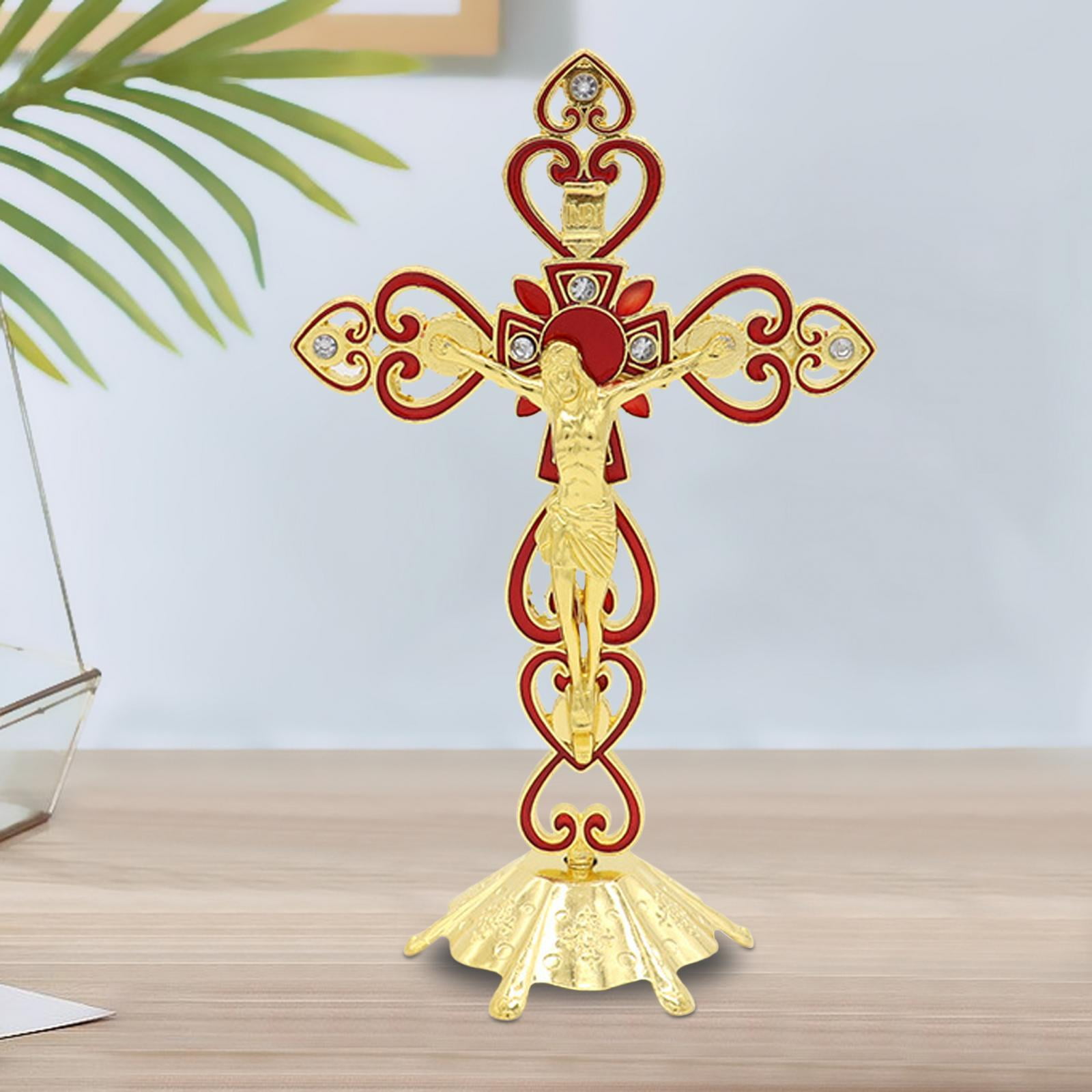 Religious Crucifix Stand Wall Cross Jesus Cross Christian Table ...