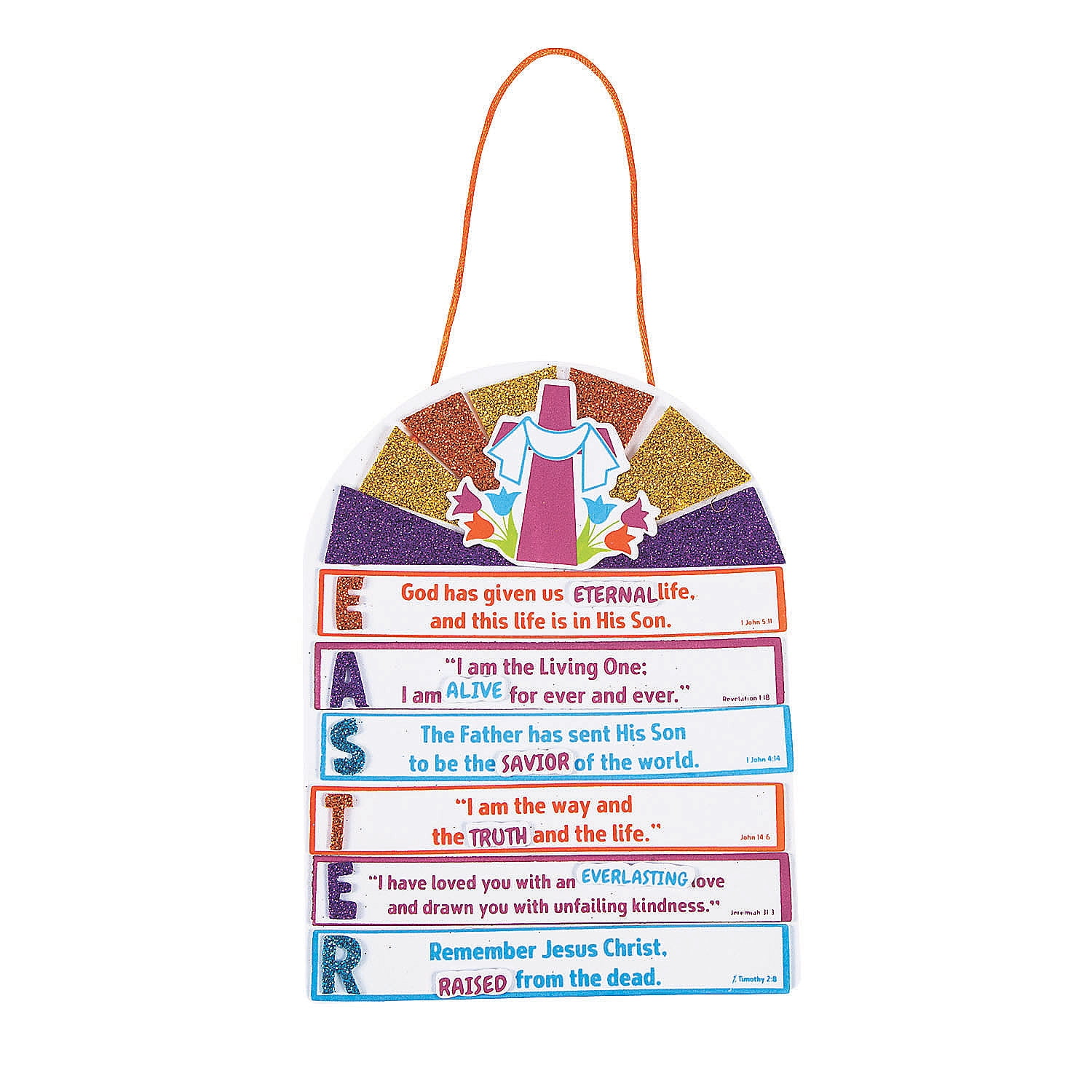 Religious Easter Meaning Sign Craft Kit- Craft Kits - 12 Pieces ...