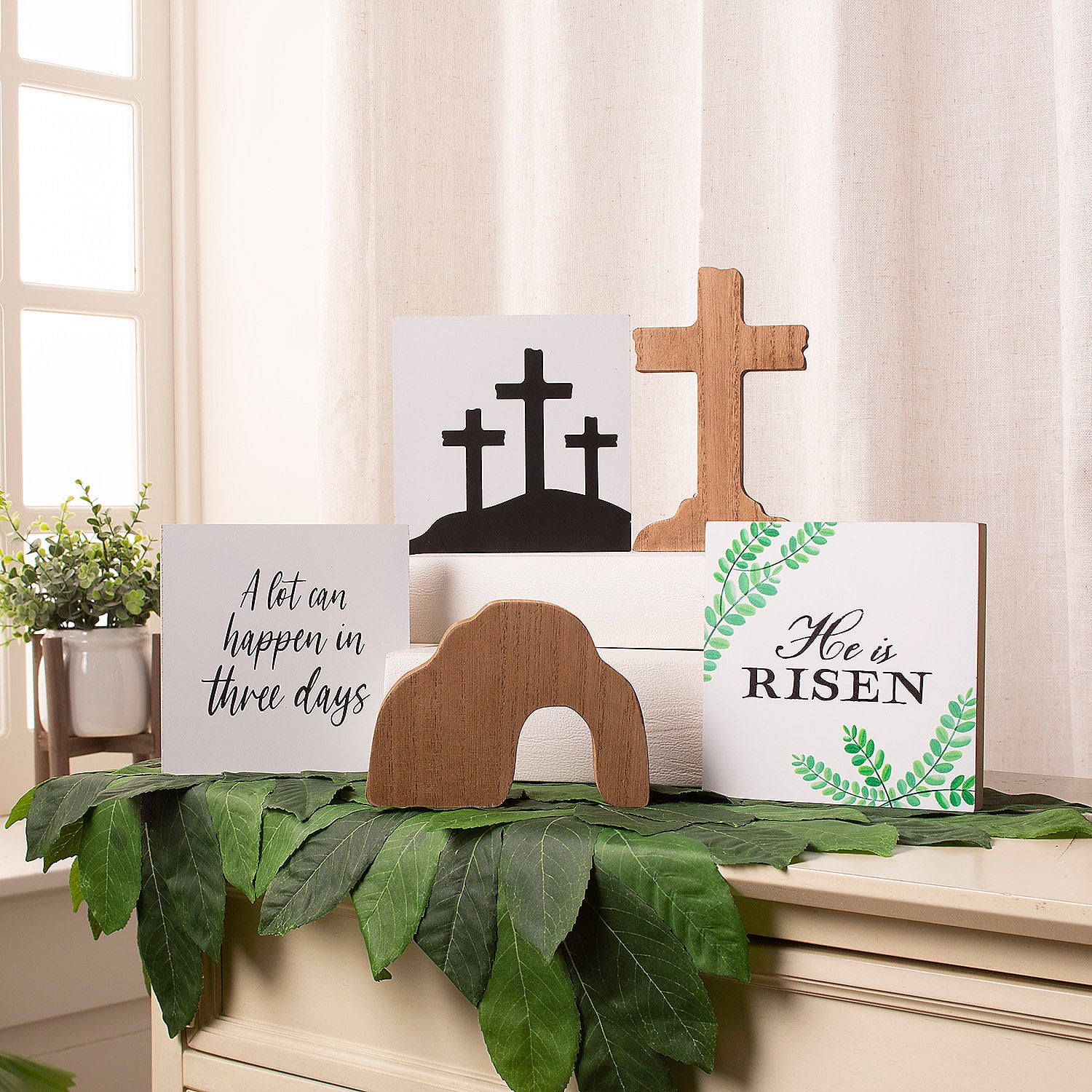 Religious Easter Tabletop Decor Set - 5 Pc. - Walmart.com
