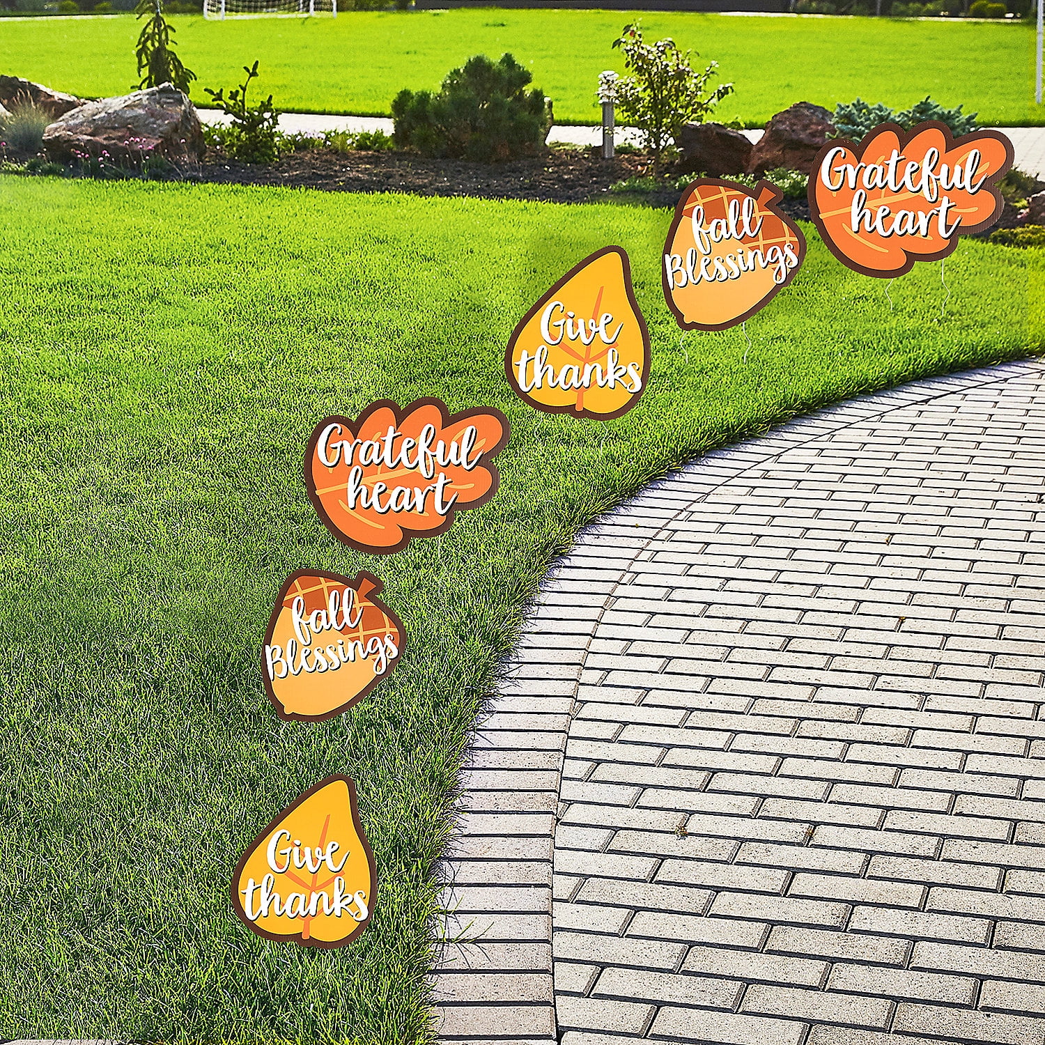 Religious Fall Sidewalk Signs - 6 Pieces - Walmart.com