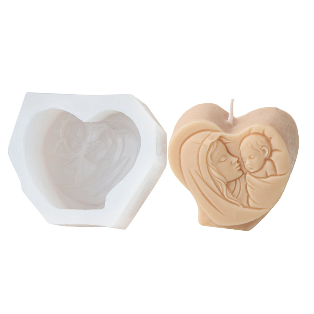 Religious Family Silicone Candle Molds Silicone Candle Molds for Epoxy ...