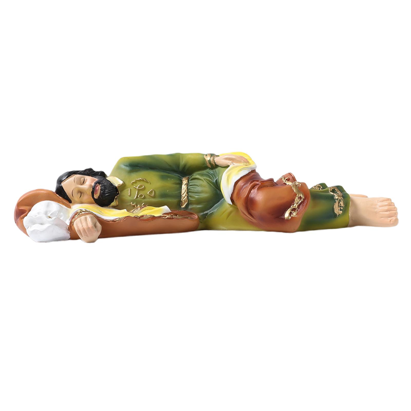 Religious Figurine Resin Sleeping Jesus Statue Figure Sculpture Savior ...