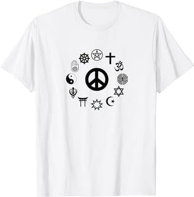Religious Freedom - Peace Sign & Religious Symbols T-Shirt - Walmart.com