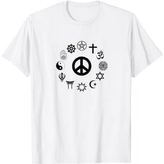 Religious Freedom - Peace Sign & Religious Symbols T-Shirt - Walmart.com
