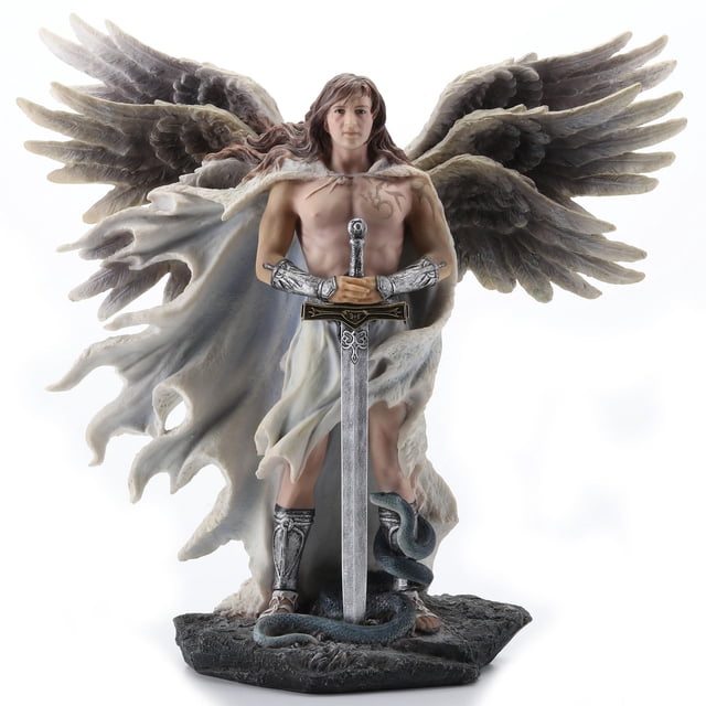 Religious Gifts Six Winged Guardian Angel with Sword and Serpent 11 ...