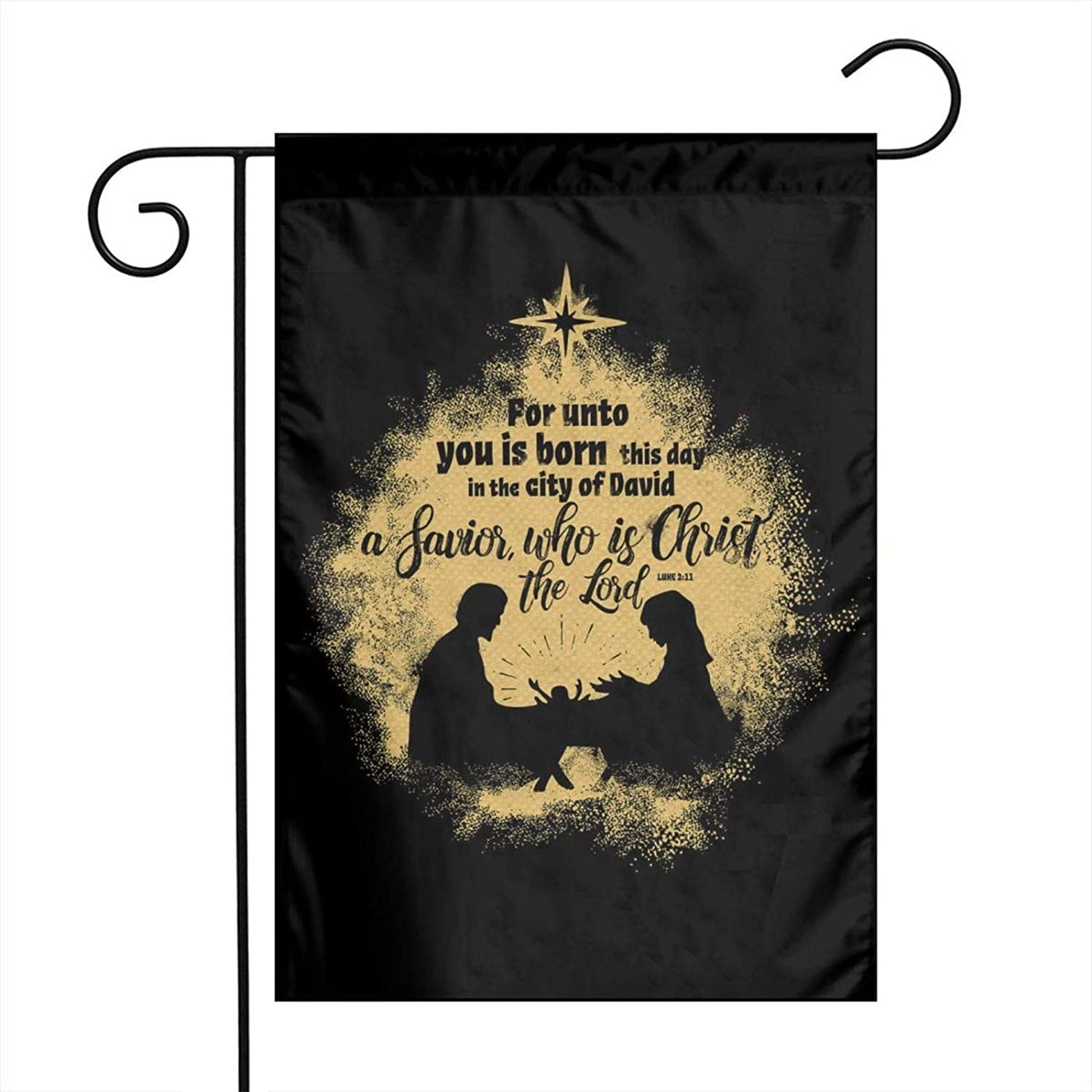 Religious Nativity Christian Bible Lettering Or Unto You Is Born This ...