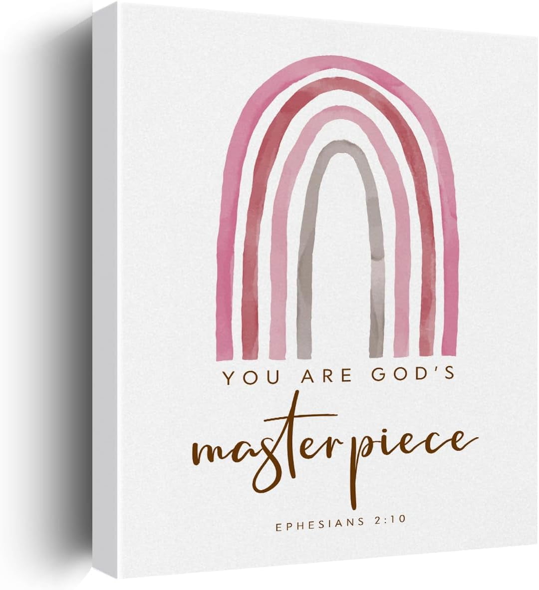 Religious Rainbow Canvas Wall Art Motivation Farmhouse Decor ...