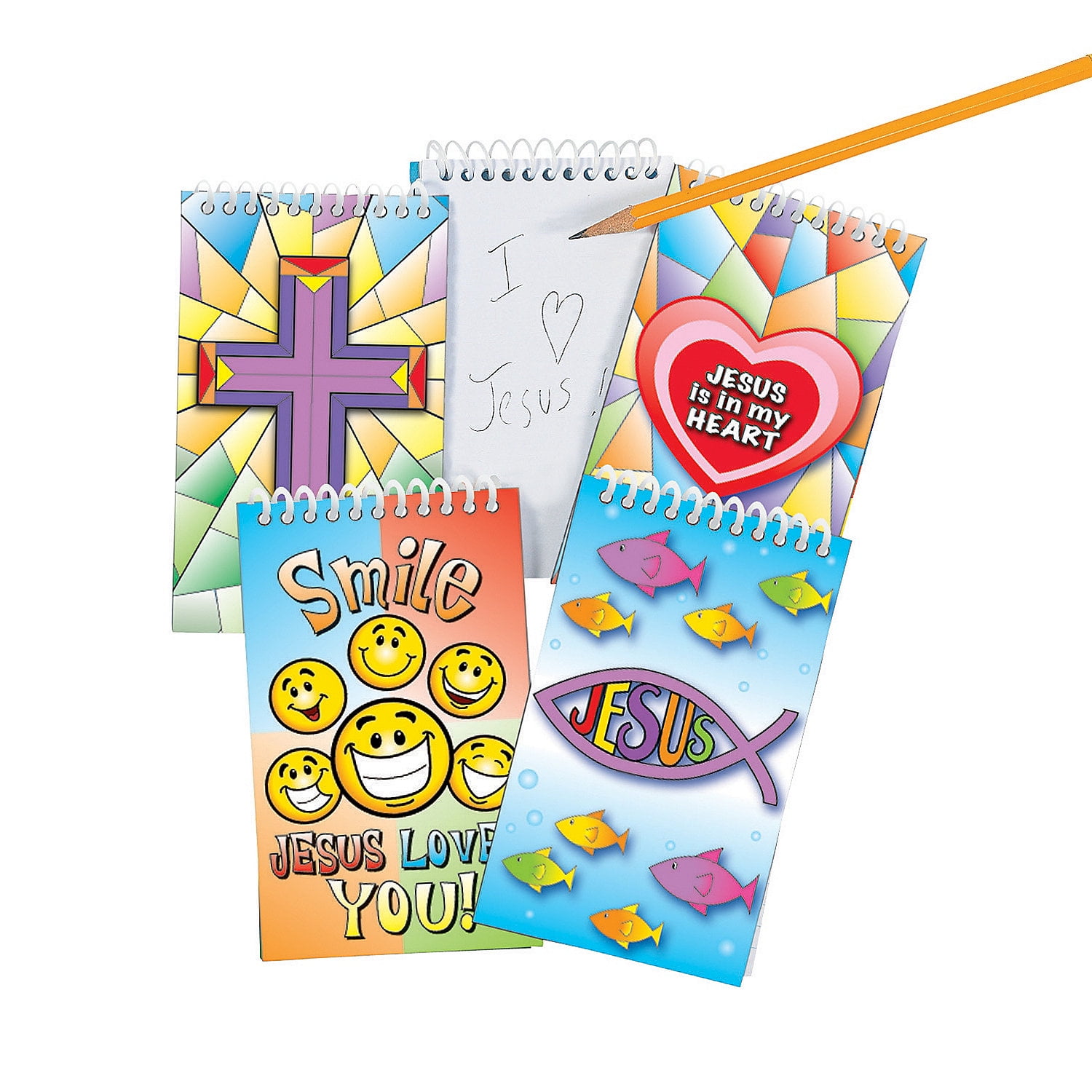 Religious Spiral Notepads, 2 Dz. - Party Favors - 24 Pieces - Walmart.com
