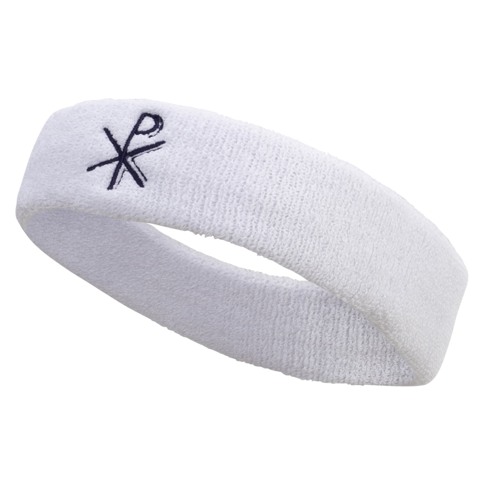 Religious Symbol Embroidered Head Bands Terry - White OSFM - Walmart.com