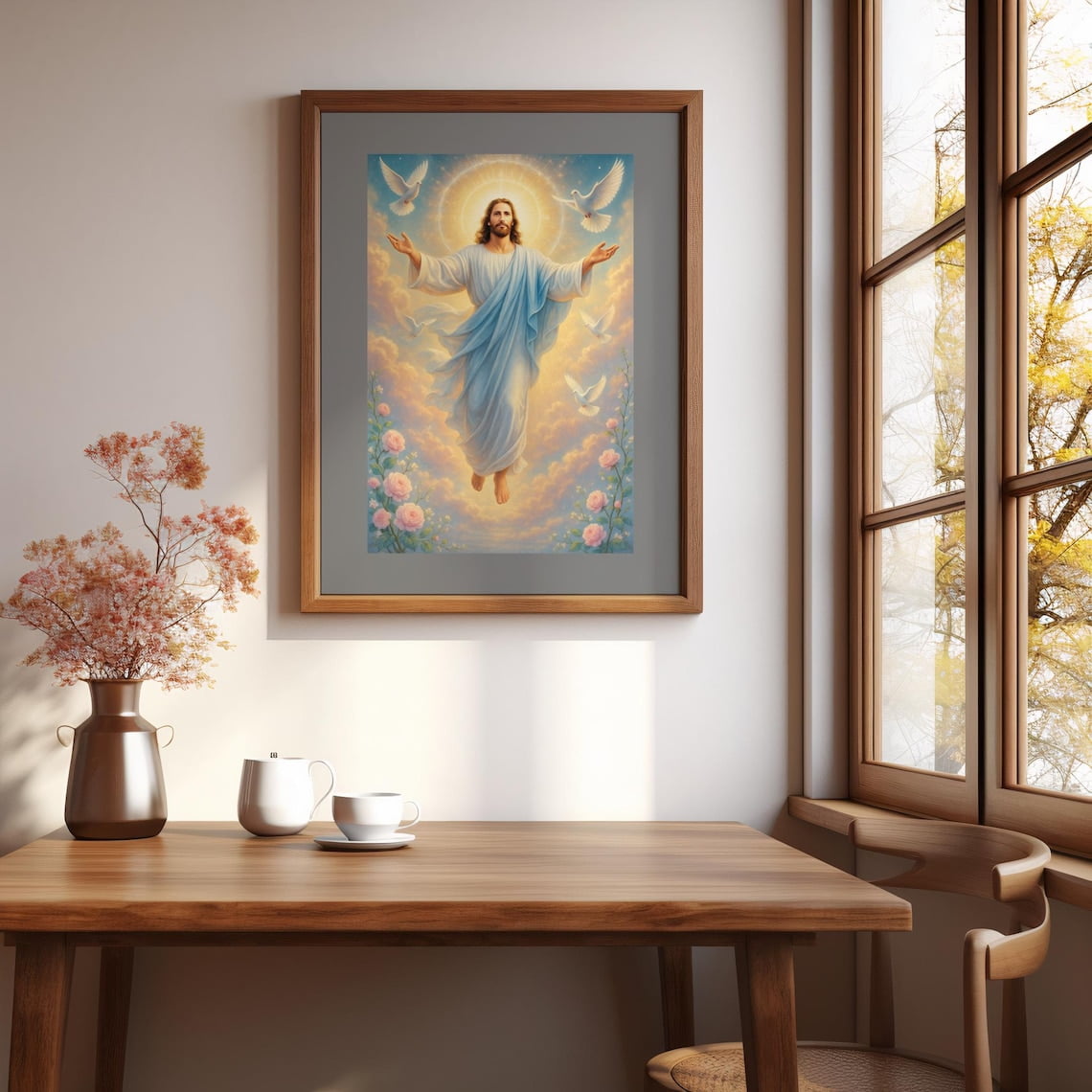 Religious Vertical Poster, Jesus Christ Risen Art, Divine Mercy ...