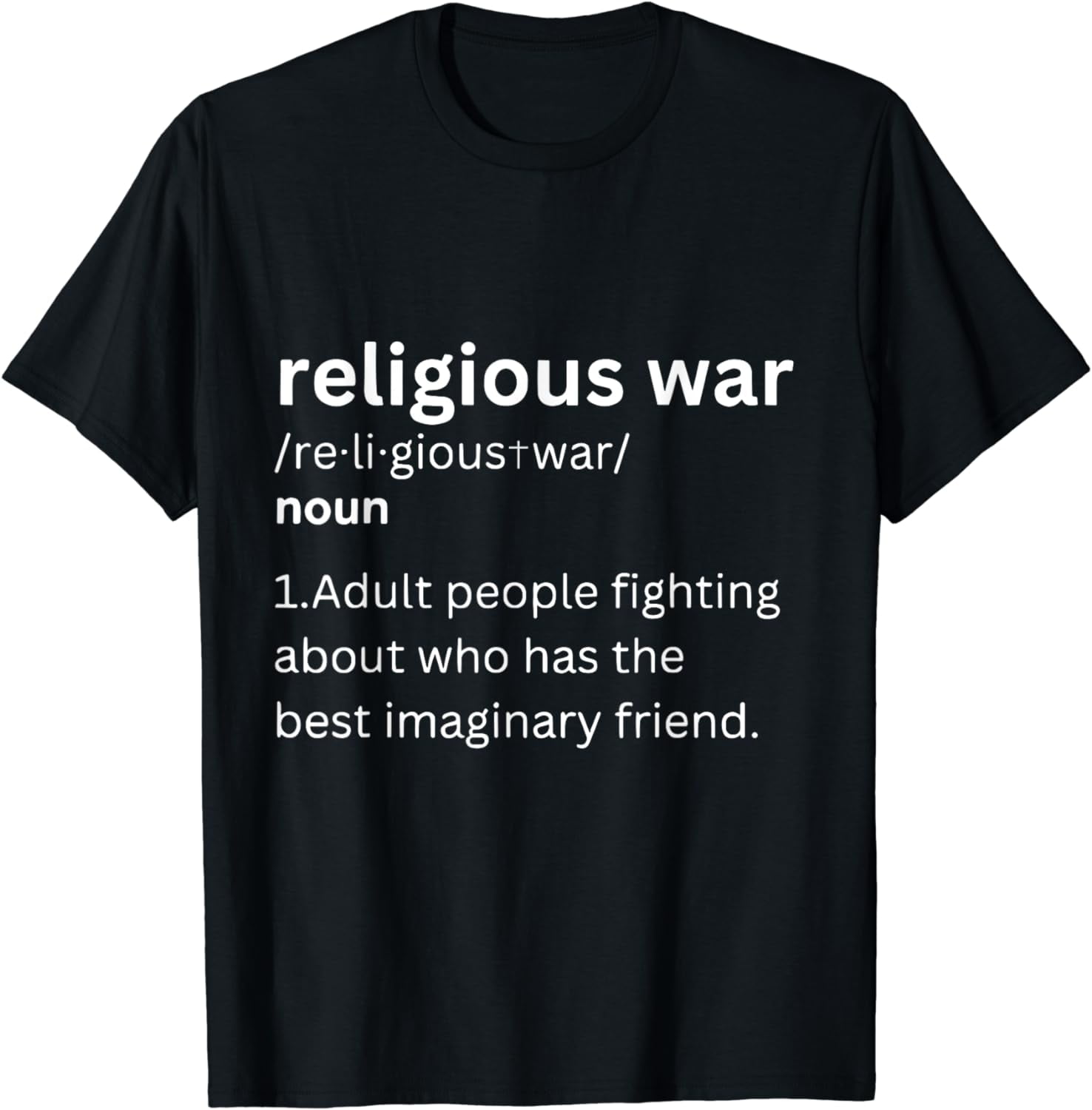 Religious War Definition Aldult People Fighting Funny Jesus T-Shirt ...