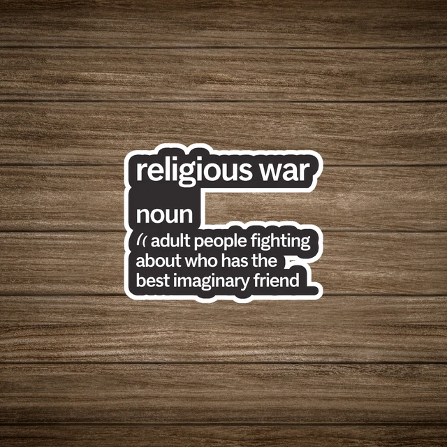 Religious War Noun Dictionary Definition Quote Stickerphone Decal Water ...