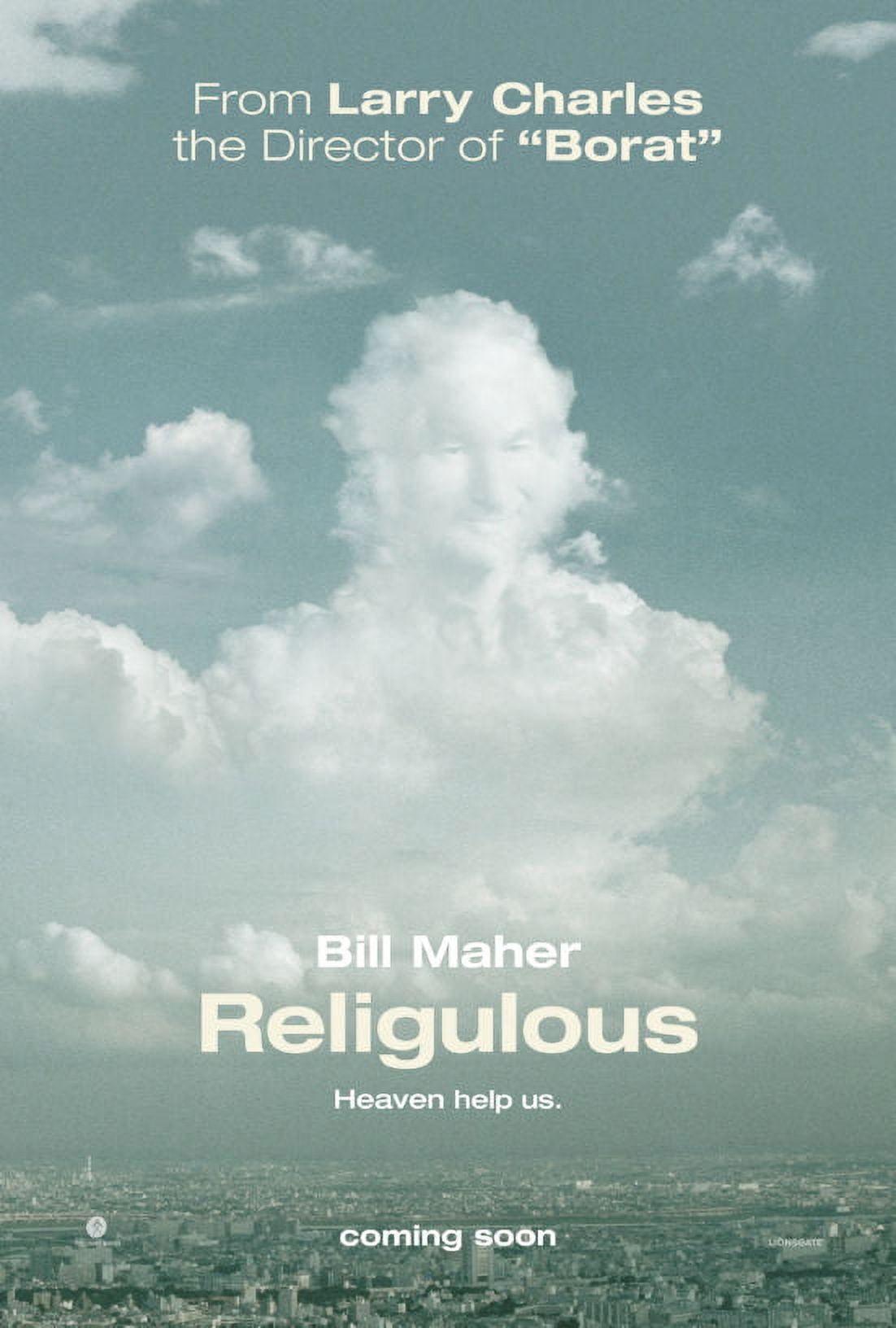 Religulous Movie Poster bill maher Metal Sign 8inx 12in Print on Metal ...