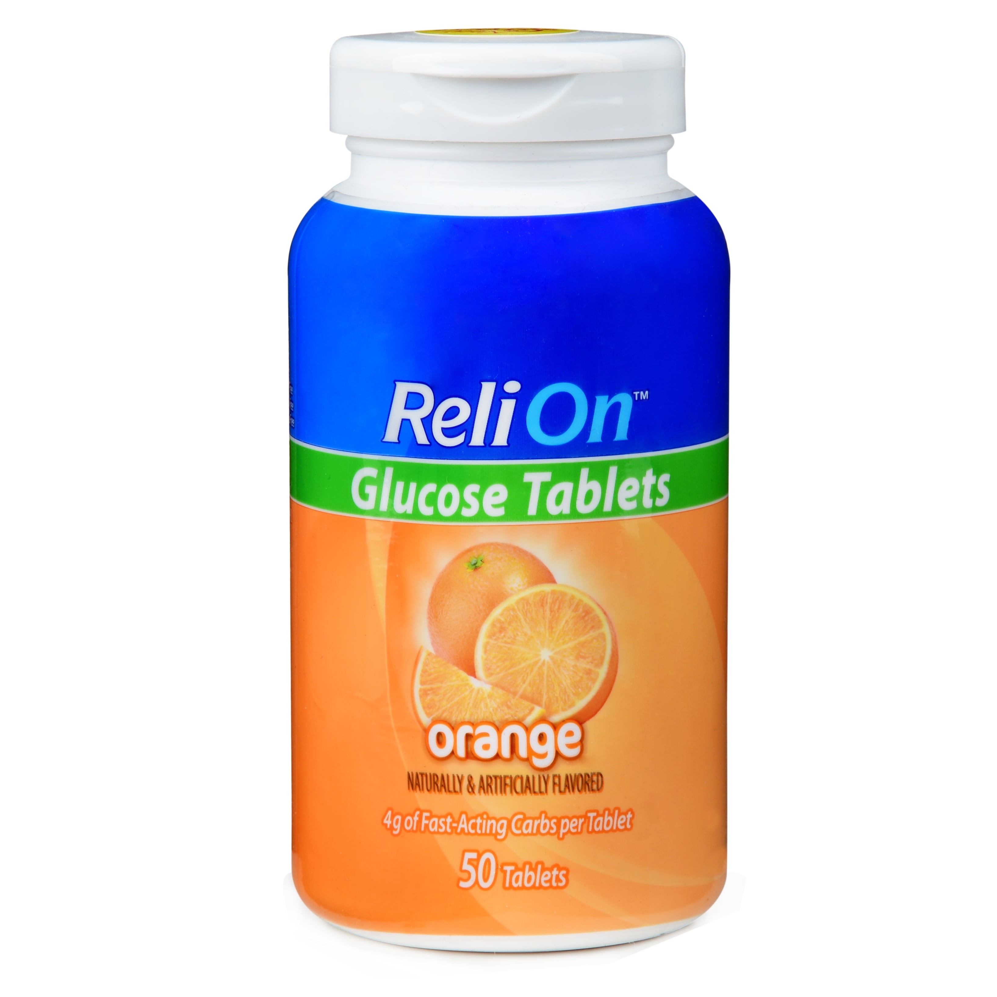 Relion Orange Glucose Tablets, 50 Ct HSA/FSA Eligible - Walmart.com