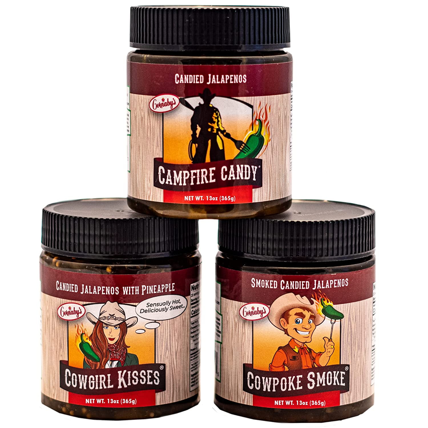 Relish 3 Flavor Variety Pack In A Jar Sweet And Spicy Candied Jalapeno ...