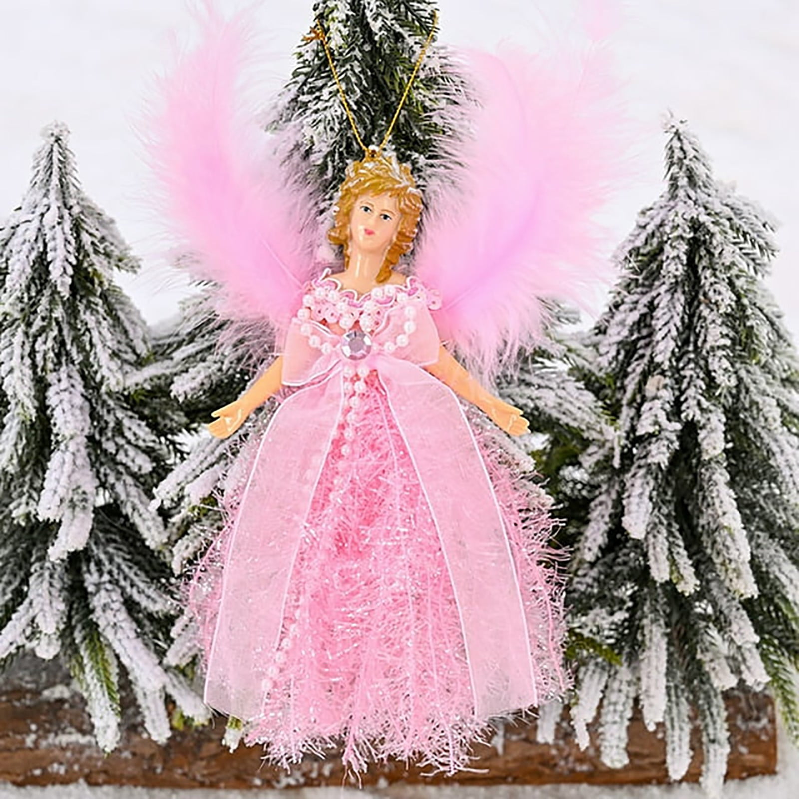 Relocy 7.5In Christmas Tree Topper Fairy Angel Christmas Tree Pendant ...