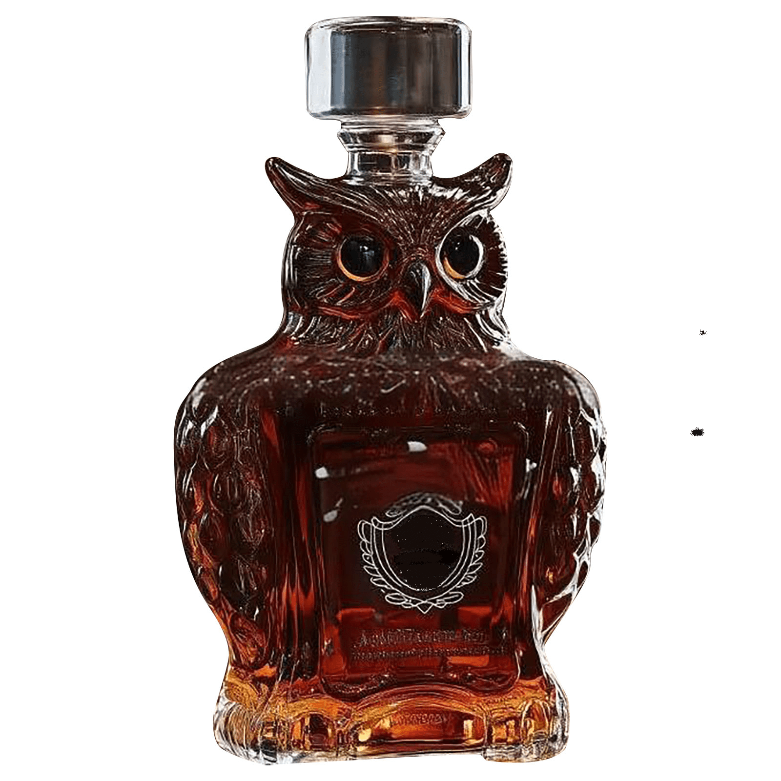 Relocy Animal Whiskey Bottle Owl Clearance, 10*8Cm Glass Funny Bottle ...